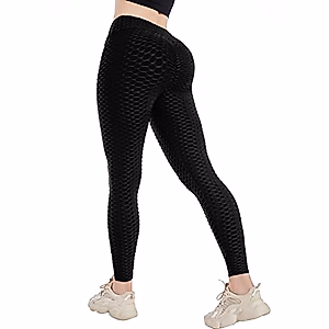 A AGROSTE Women V Cross Waist Butt Lifting Leggings Booty High Waisted Yoga Pants TIK Tok Leggings