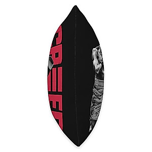 CREED Adonis Pose with Vertical Logo red Throw Pillow, 16x16, Multicolor