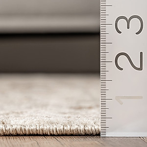 nuLOOM Freja Faded Floral Area Rug, 7x9, Beige