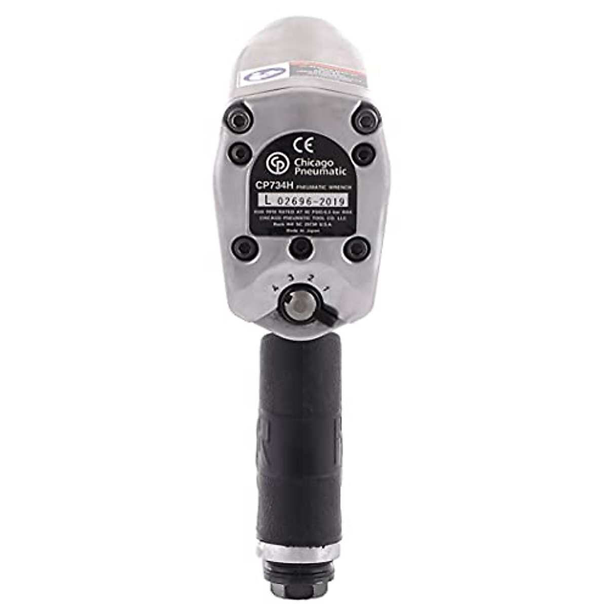 Chicago Pneumatic CP734H Air Impact Wrench (1/2 Inch), Air Impact Gun Industrial Repair & Assembly Tool, Pistol Handle, Pin Clutch, Max Torque Output 452 ft. lbf/576 Nm 8400 RPM