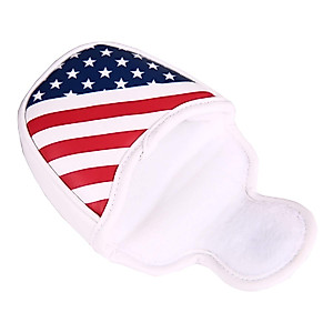 USA Stars and Stripes Magnetic Closure Golf Mallet Putter Head Covers for Odyssey Scotty Cameron Golf Builder
