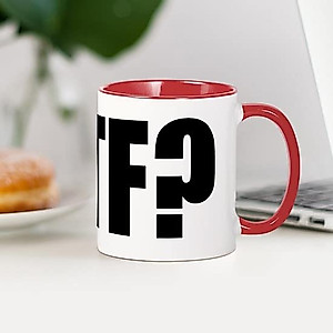 CafePress WTF? Mug Ceramic Coffee Mug, Tea Cup 11 oz
