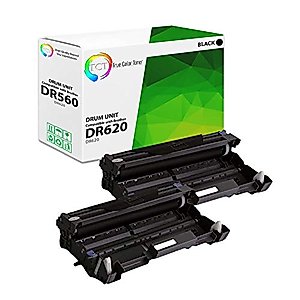 TCT Premium Compatible Drum Unit Replacement for Brother DR-620 DR620 Black Works with Brother DCP-8080DN 8085DN, HL-5350DNLT 5340D 5350DN 5370DW 5380DN, MFC-8890 Printers (25,000 Pages) - 2 Pack
