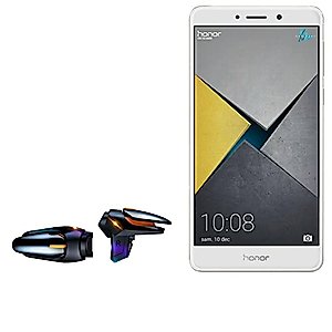 BoxWave Gaming Gear Compatible With Honor 6X - Touchscreen QuickTrigger Auto, Trigger Buttons Autofire Gaming Mobile FPS - Jet Black