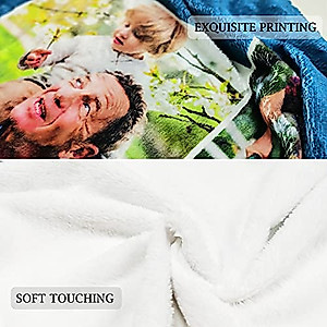 YESCUSTOM Personalized Dinosaur Fleece Throw Blanket for Kids Boys Girls Baby Toddler Infants Blankets for Bed Custom Name Blanket for Birthday Shower Gift