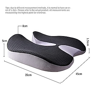 Coccyx Ischial Tuberosity Seat Cushion, Tailbone Pain Relief Memory Foam Ergonomic Seat Cushion, 3D Mesh for Car Seat Driver,Bleachers, Office Chair,Computer Chair,Wheelchair & Recliner