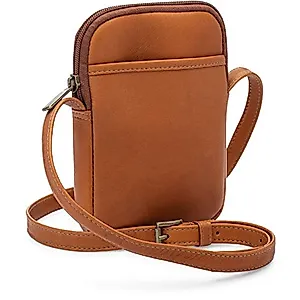 Le Donne Leather Cinder Smartphone Crossbody (Tan)