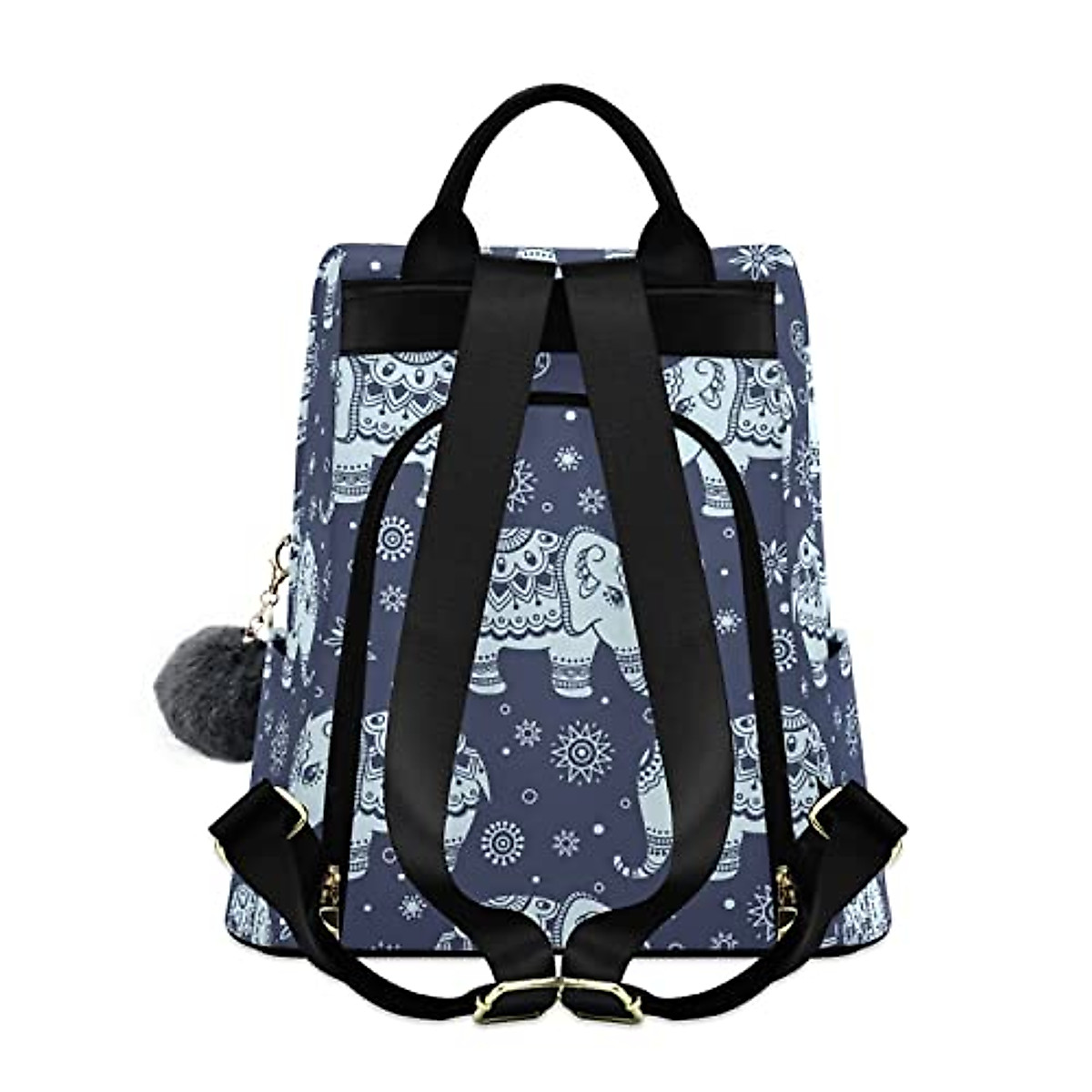 Women Travel Backpack Anti Theft Rucksack Elephant Forest Animal Boho Casual Daypacks Lightweight Backpack(228cr2b)