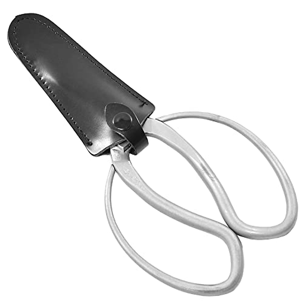 KAKURI Okubo Shears 7.8" (200 mm) Bonsai Scissors Long Blade, Flower Arranging Scissors, Japanese Stainless Steel, Silver, Made in JAPAN