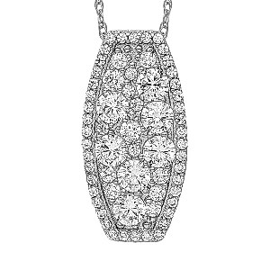 IceCarats 925 Sterling Silver Cubic Zirconia CZ Slide Necklace Charm Pendant Only