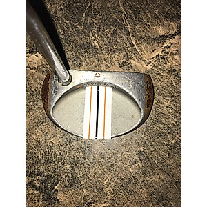 Sticker for golf putter, 3 lines alignment (triple track) (Red and Blue, 2 pack)