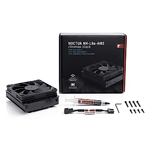 Noctua NH-L9a-AM5 chromax.Black, Premium Low-Profile CPU Cooler for AMD AM5 (Black)