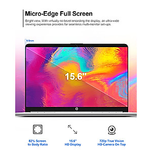 HP 2023 Newest 15.6" Touchscreen Laptop, Intel Core i3-1115G4 Processor Up to 4.1GHz, 16GB RAM, 1T SSD, Intel Iris Xe Graphics, Thin & Portable, 11 H Battery Life, Anti-Glare, Windows 11 Home S