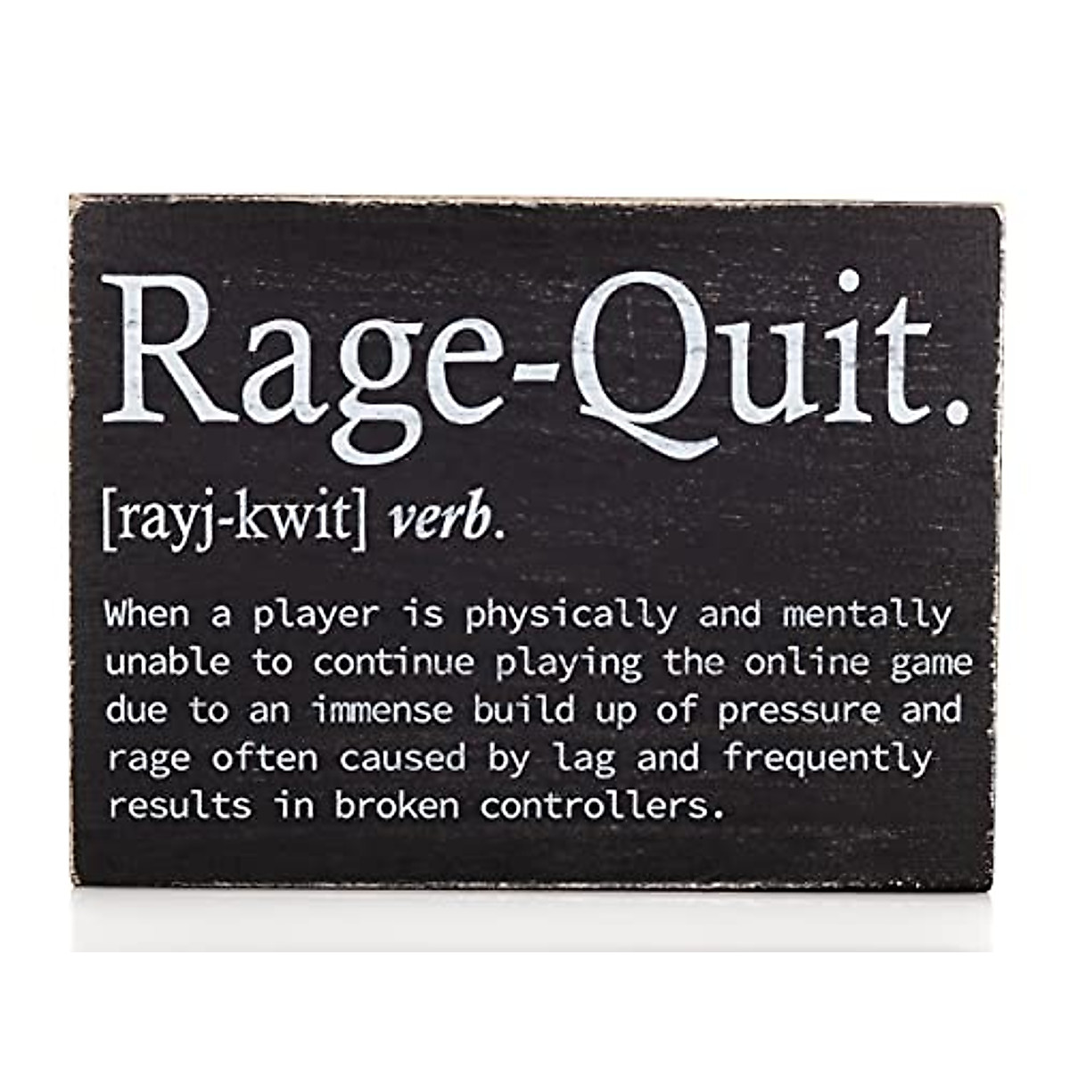 Bella Rosa Home Gamer Room Decor - Gaming Accessories for Game Room - Rage Quit Gifts Video Wall Art - Teen Boy Gifts for Boyfriend