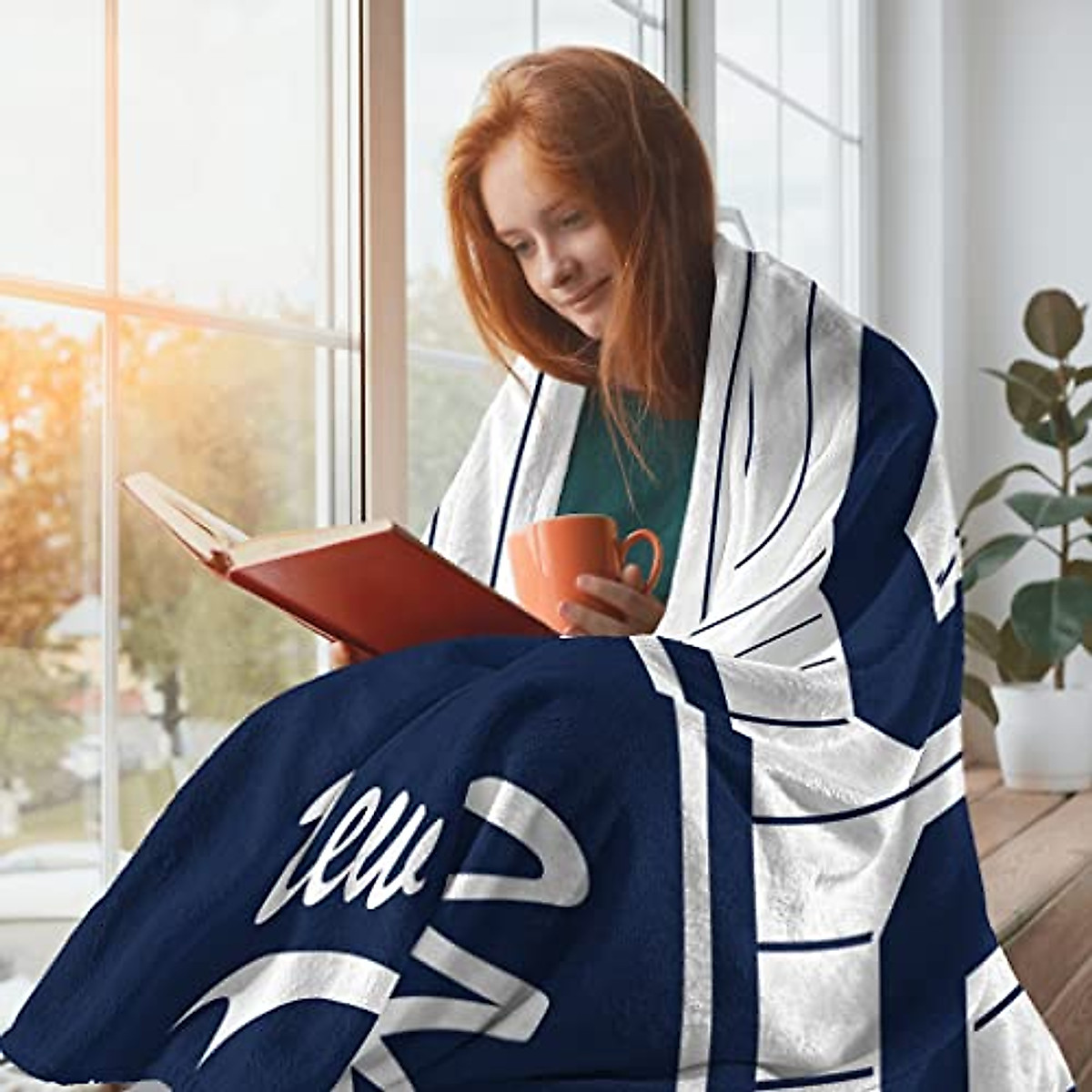 ANTKING New York Blanket Throw Blanket Custom Any Name and Any Number Gifts for Men Women Baby