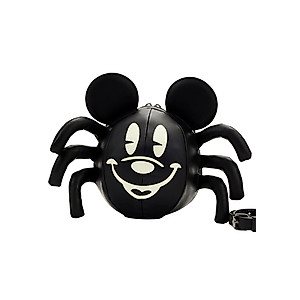 Loungefly Stitch Shoppe X Disney Mickey Glow Spider Crossbody Bag - Rave Festival Fashion Cosplay Disneybound Cute Backpacks