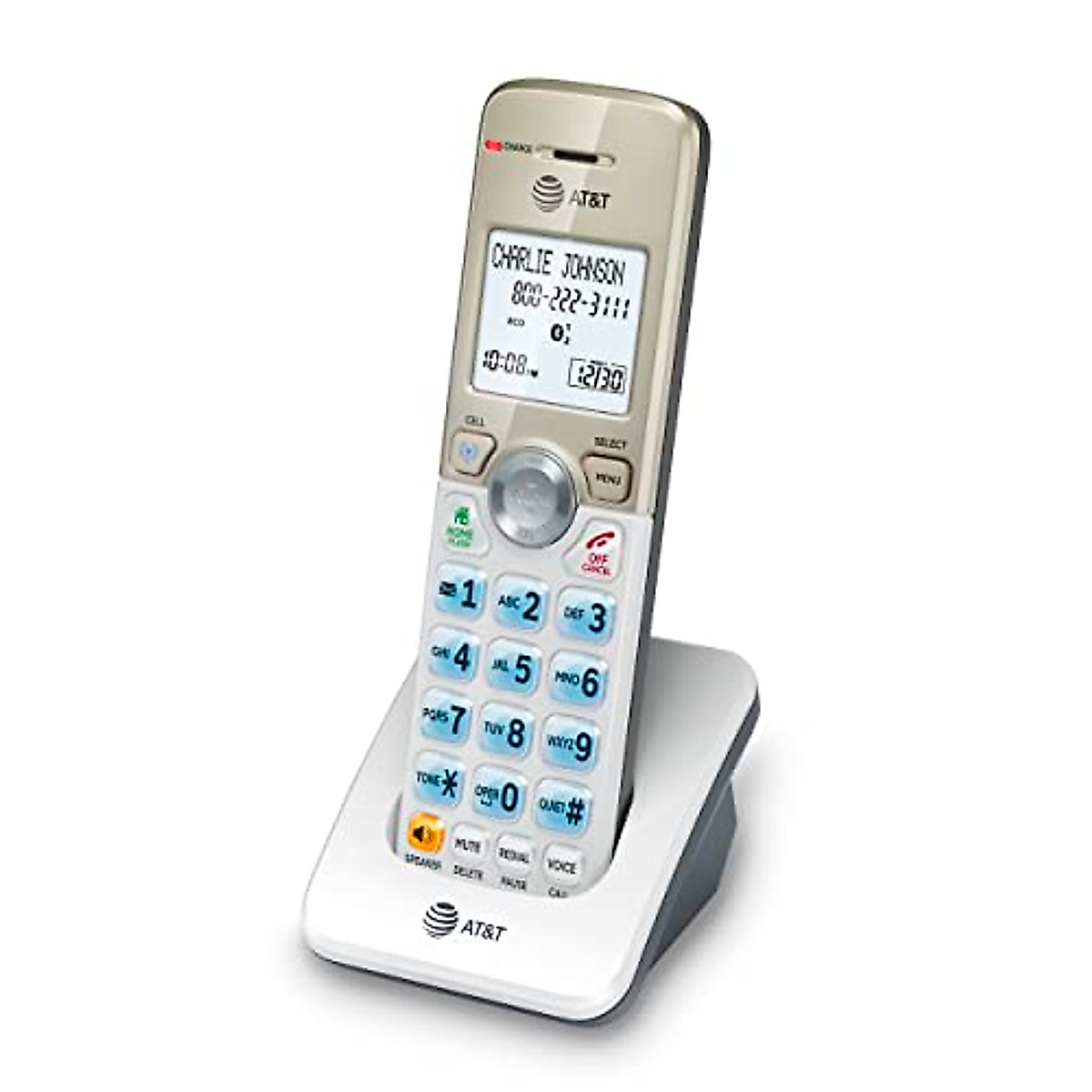 AT&T DL70019 Accessory Handset for DL72x19 Phone with Bluetooth Connect to Cell, Call Blocking, 1.8" Backlit Screen, Big Buttons, intercom, and Unsurpassed Range