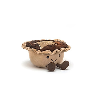 Jellycat Amuseables Mince Pie Stuffed Toy, 4.5 inches | Food Plush | Fun Gift Idea