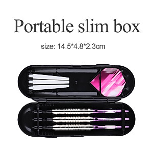 sanfeng Soft Tip Darts Set for Electronic Dart Board - 16g Darts Barrel Plastic Tip with 50 Rubber O-Rings + 6 Shafts + Extra 50 Replacement Soft Tips Accessories