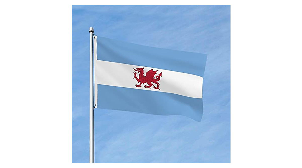 LIFANGMI Double Sided Welsh Flag - 3x5 FT Outdoor Decor