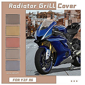 Motorcycle Radiator Cover Guard Water Tank Coolant Grill Grille Net Bezel Protector for 06-15 YZF R6 YZF-R6 YZFR6 2006 2007 2008 2009 2010 2011 2012 2013 2014 2015 (Gold)