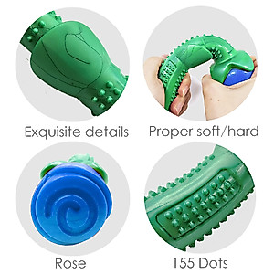 Blingbrione Dog Chew Toys for Large Breed Aggressive Chewers, Puppy Durable Rose Rubber Teething Toys for Small/Medium Dog, Tough Toys for Training and Cleaning, Interactive Dog Valentine's Day Gift