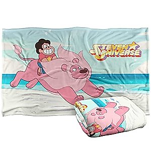 Steven Universe Steven and Lion Officially Licensed Silky Touch Super Soft Throw Blanket 36" x 58"