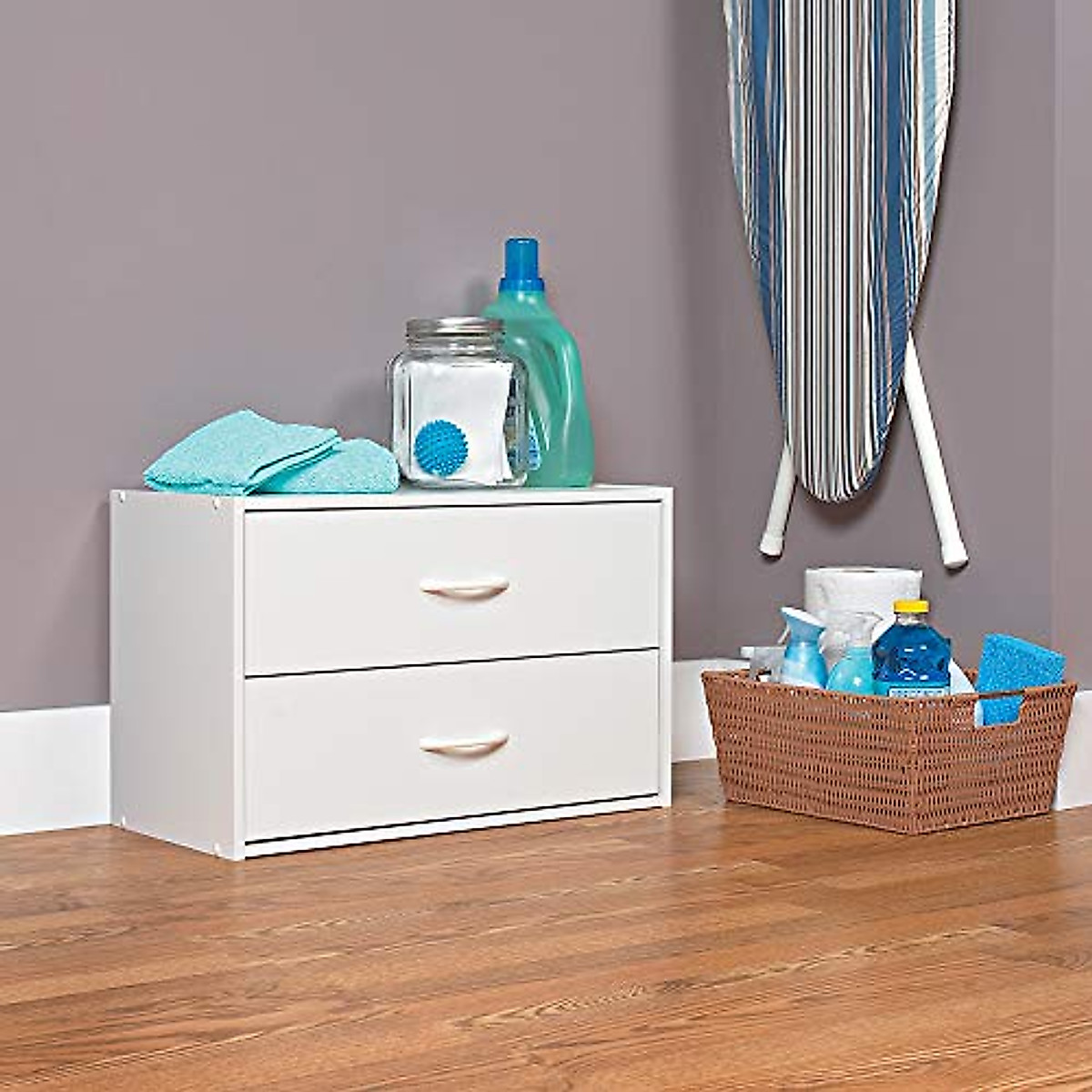 ClosetMaid 1566 Stackable 2-Drawer Horizontal Organizer, White