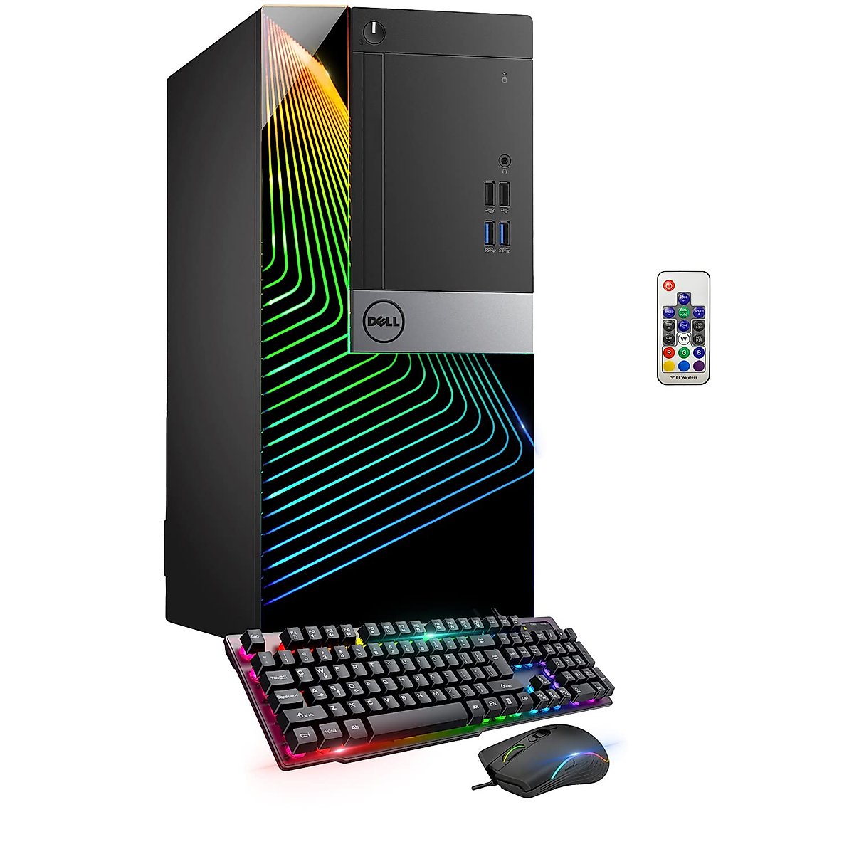 Dell Custom Built Tower Computer Desktop Intel Core i7-6700 Processor 3.40 GHz 16GB RAM 512GB SSD Windows 10 Pro Wi-Fi HDMI (Renewed)