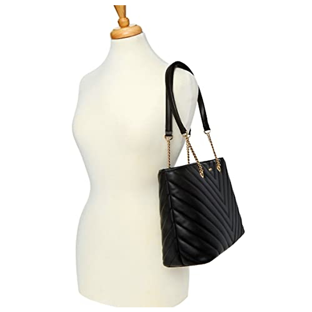 DKNY Veronica Medium Tote Black/Gold One Size
