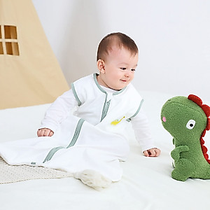 SERAPHY Baby Sleep Sack 6-12 Months, 2-Pack Baby Wearable Blanket with 2-Way Zipper, 0.5 TOG Soft Cotton Toddler Sleeping Sack for Boys Girls