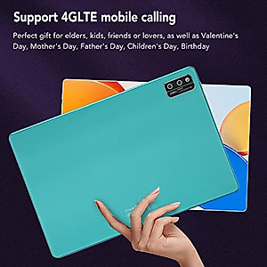 FOTABPYTI Tablet PC, Supports Offline GPS Octa Core 100‑240V 10.1 Inch Smart Phone Tablet Dual Card Slots Fast Charging 5G WiFi 8800mAh for Home for Study (US Plug)