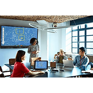 86" Smart Board, 4K Interactive Whiteboard, All-in-One Commercial Grade, 4K Webcam, Electronic Digital Touch Screen, Screen Share Mirroring, for Classroom and Conference (Stand is not Included)