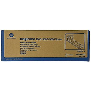 Konica Minolta A06X010 Toner Waste Bottles 2-Pack For magicolor 4650 Series Printers