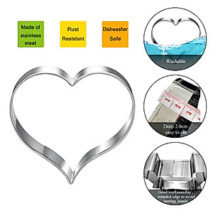 LUBTOSMN Halloween Ghost Cookie Cutter Set-4 Piece-Size 3.5" 2.3"-Halloween Holiday Fondant Biscui Fruit Cheese Cutters