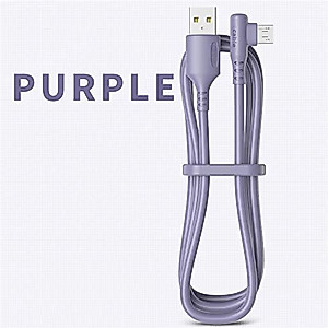 BGNTBUK Charger 10ft USB Cable Right Angle 90° Elbow Liquid Micro USB 3A Fast Charging Cable Lighting Cable
