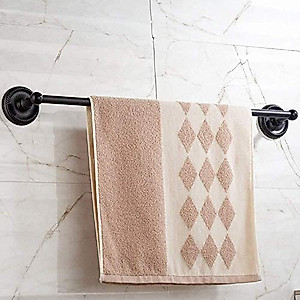 OMOONS Towel Rack Retro French Towel Rack Bathroom Material Stainless Steel Pole Bathroom Rack