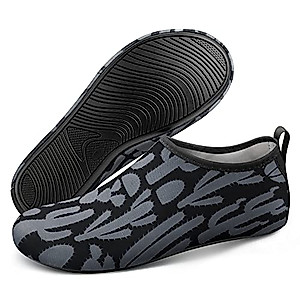 SAYOLA Barefoot Water Shoes for Women Men Breathable Sand Shoes and Quick-Dry Aqua Socks for Swim, Beach, Pool, Kayak, Yoga Sport Accessories, Camping Essentials Must-Haves for Adults Youth Sizes 853