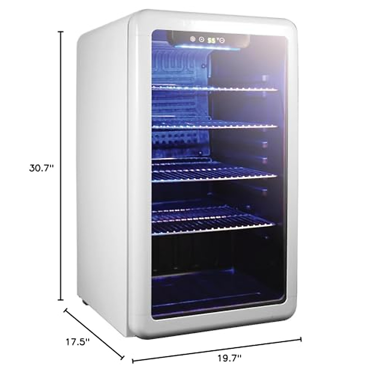 Magic Chef MCB34CHW Beverage Cooler, White