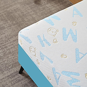 OUUI 5 Inch Twin Mattress for Kids, Removable Washable Cover Cooling Memory Foam Medium Feel, Bed-in-a-Box, CertiPUR-US Certified