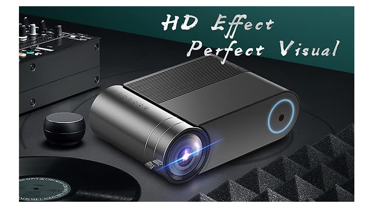 Mini Projector 720P Native | Portable HD Movie Projector with 3800 Lux