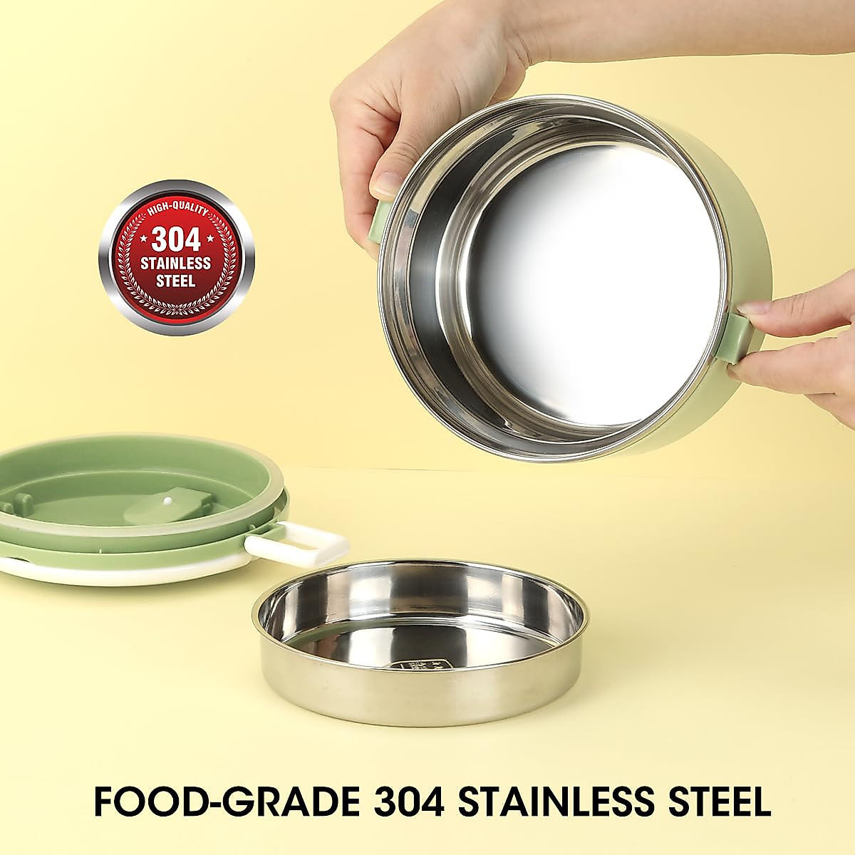 AIEVE Electric Lunch Box, USB Powered Portable Food Warmer for Car Truck with Bag Spoon and Fork, 12V/24V/110V, 35-Ounce