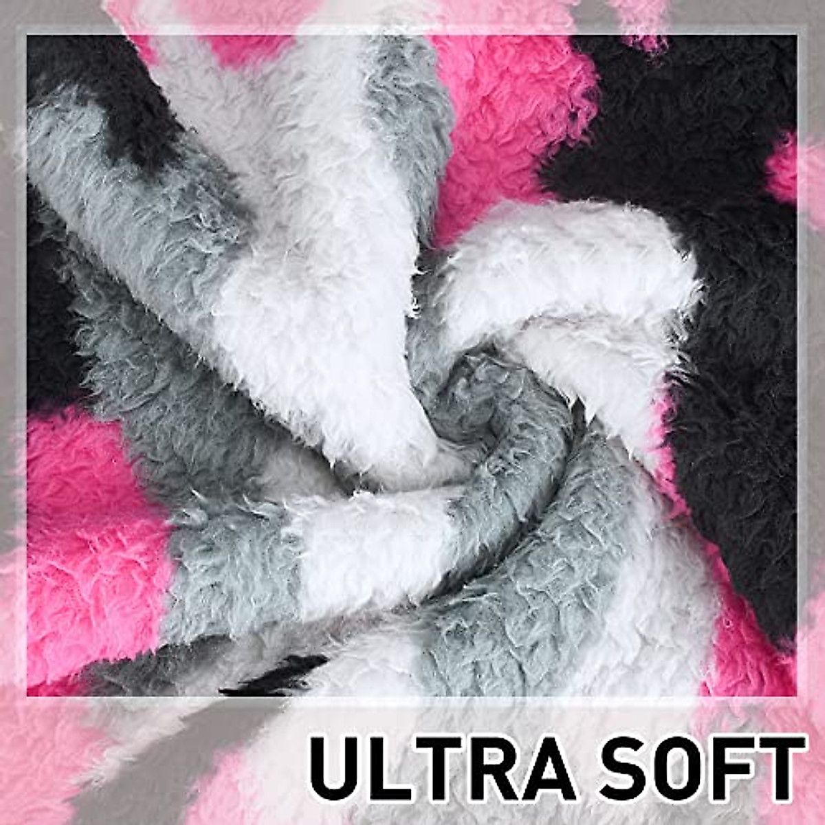 Tirrinia Soft Camo Throw Blanket for Couch, Fluffy Fuzzy Sherpa Blanket for Camping Traveling Bed Sofa,Cozy Christmas Home Decor & Gifts for Women, Men, 50x60