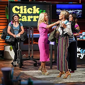 Click & Carry Grocery Bag Carrier as seen on Shark Tank with Soft Cushion Grip (Black, Single) | Hands Free Grocery Bag Carrier | Plastic Bag Holder | Sports Gear Carrier | Click and Carry with Ease