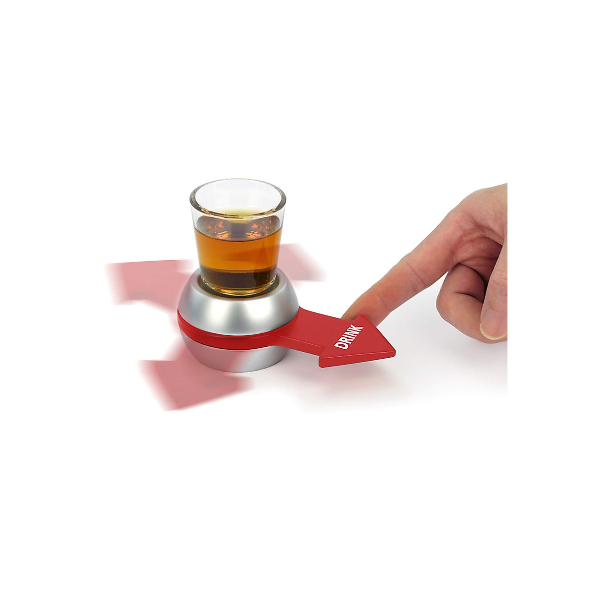 Kegstand Spin The Shot, Fun Drinking Game, Shot Spinner (Glass Included)