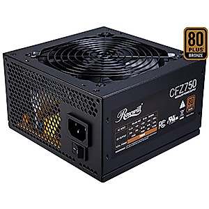 Rosewill CFZ750 750W ATX Semi Modular Gaming Power Supply | 80 Plus Bronze Certified, Single +12V Rail | Continuous Power | Intel 4th Gen CPU Read, SLI & Crossfire Ready
