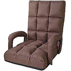 UXZDX Lazy Sofa，Portable Lazy Sofa Back Support Floor Chair Pink Adult Meditation Seminar Read TV Watch,58cmx60cmx68cm (Color : B)