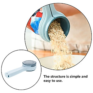 Hemoton 2Pcs Snack Bag Sealing Clips with Pour Spout,Reusable Food Storage Clamps for Chips and Snacks,Chip Bag Clip Airtight Bag Clip,Plastic Food Sealer Clips for Easy Pouring