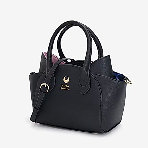 Women Top Handle Bags Cute Cat Ear Shoulder Bags Crossbody Bags(Black)