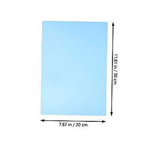 MAGICLULU Kids Writing Pad 64 Pcs Translucent Reading Strip Writing Pad Staples Plastic Clipboard A4 Plastic Clipboards Playdough Tools Writing Tablet for Bookmarks for Bulk Exam Pads
